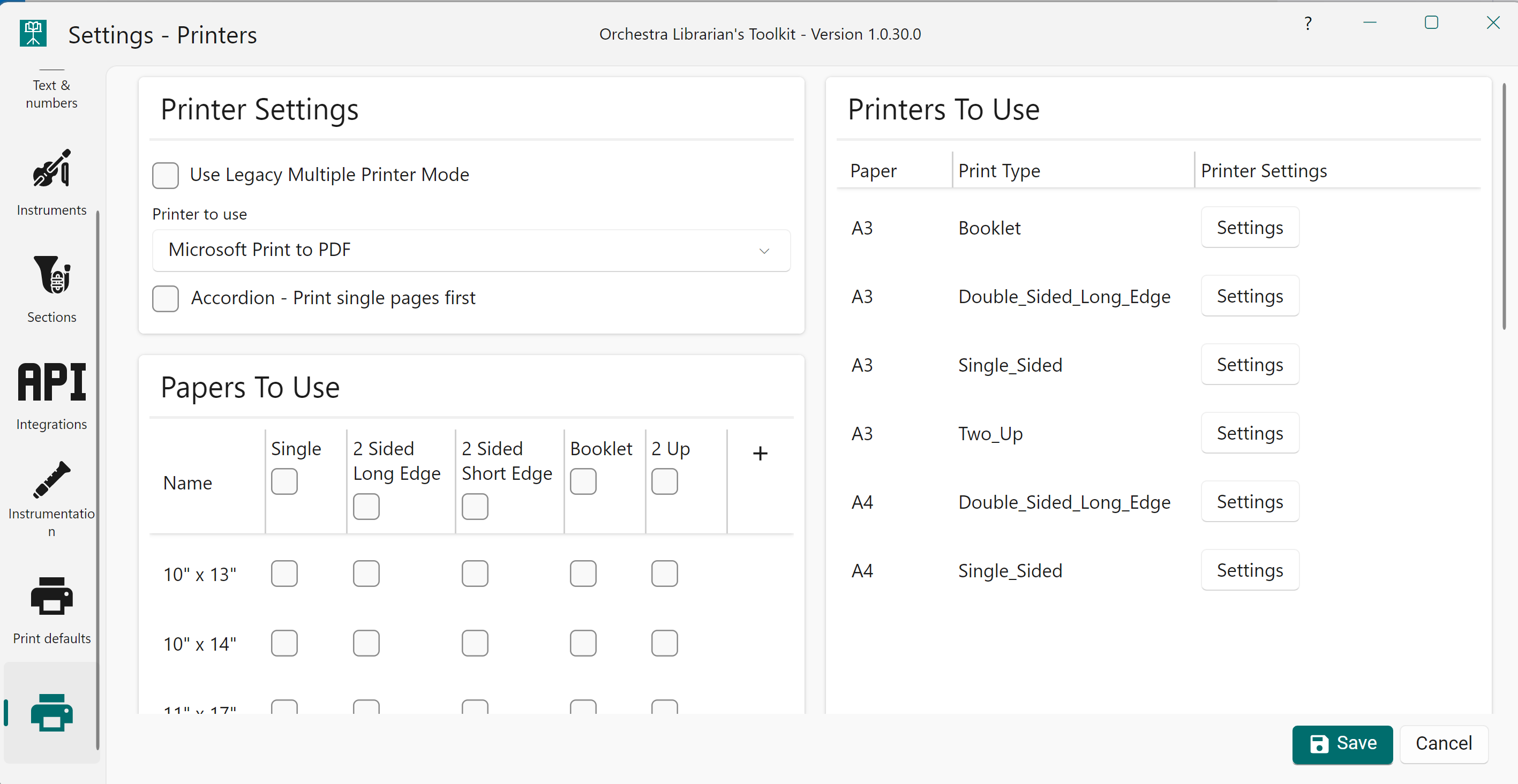Printers - Orchestra Librarian's Toolkit